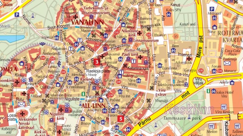 Maps - City maps, atlases - Tallinn. Linnaplaan